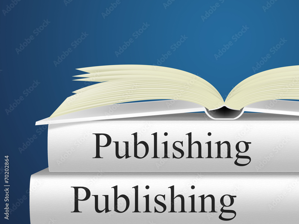 Books Publishing Shows Textbook E-Publishing And Publisher ilustración ...