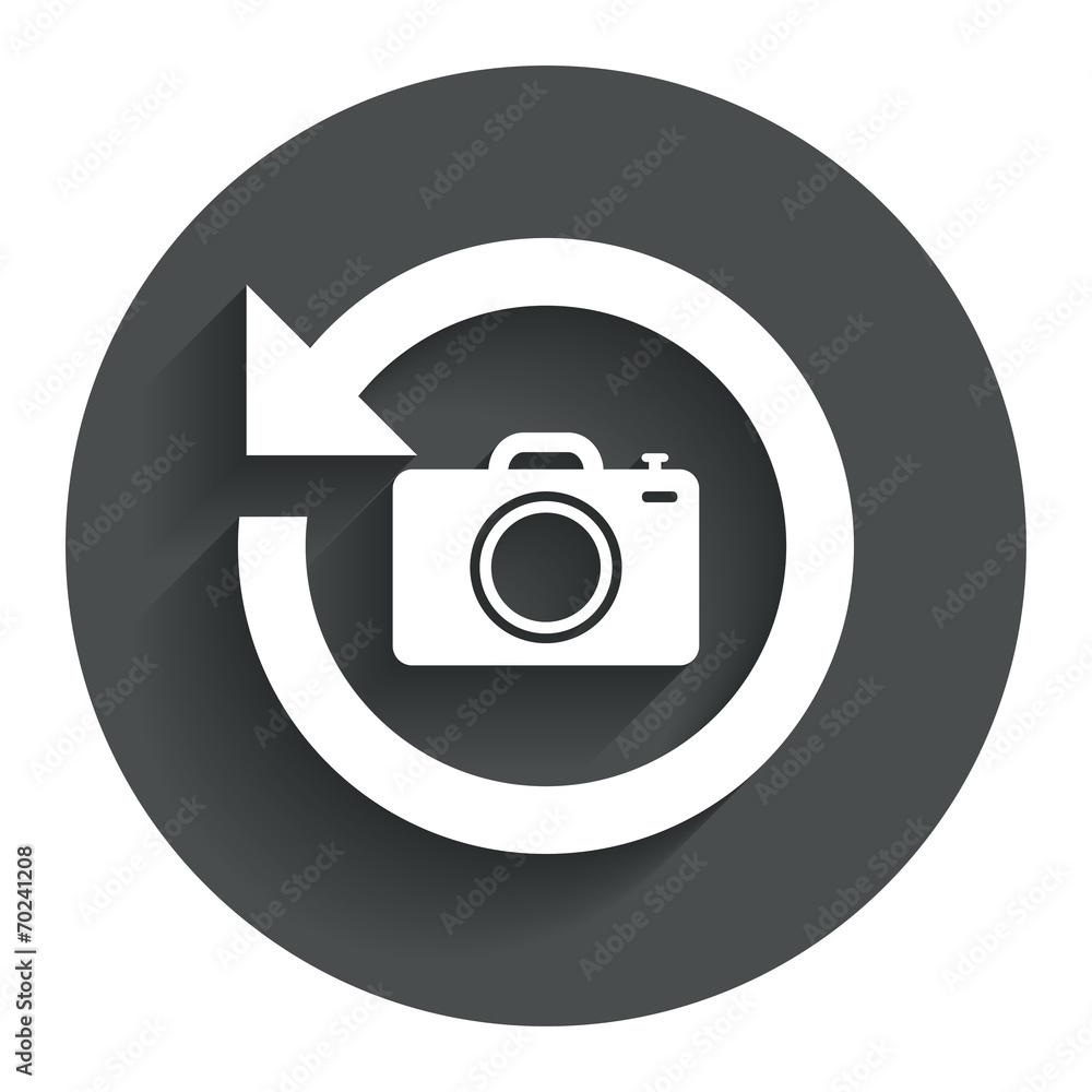 Front photo camera sign icon. Change symbol. Stock Vector | Adobe Stock