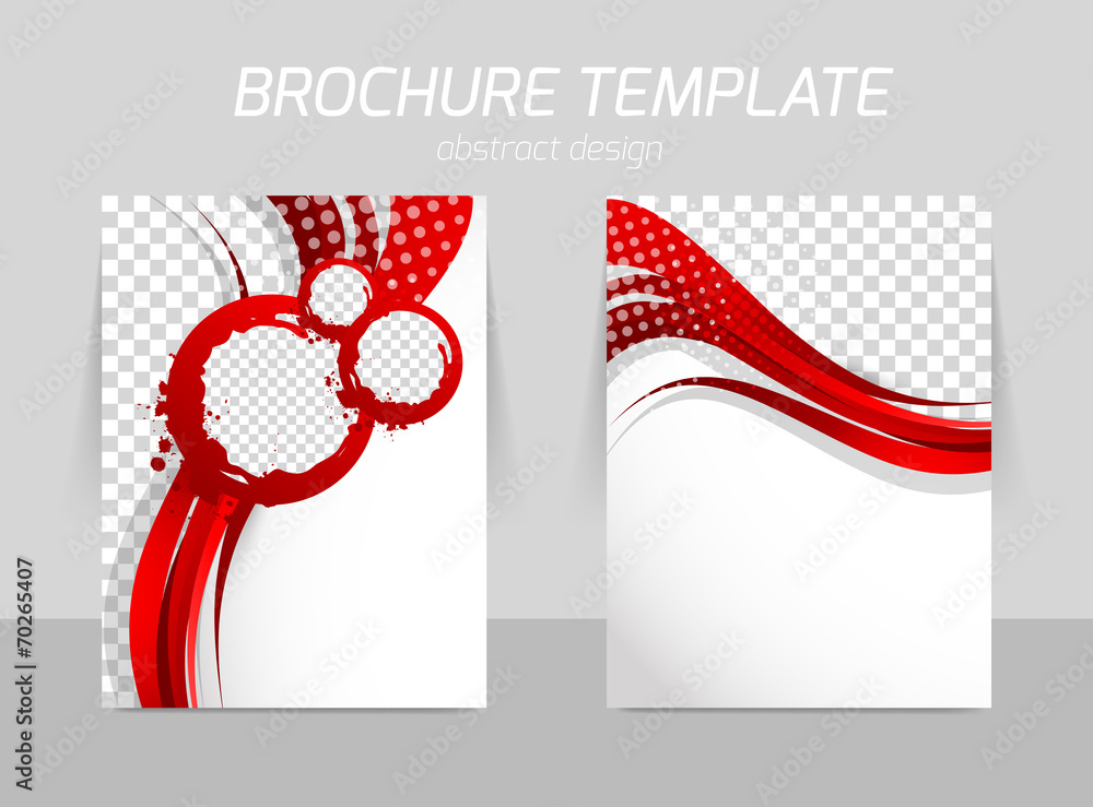 Flyer template back and front design Stock Vector | Adobe Stock