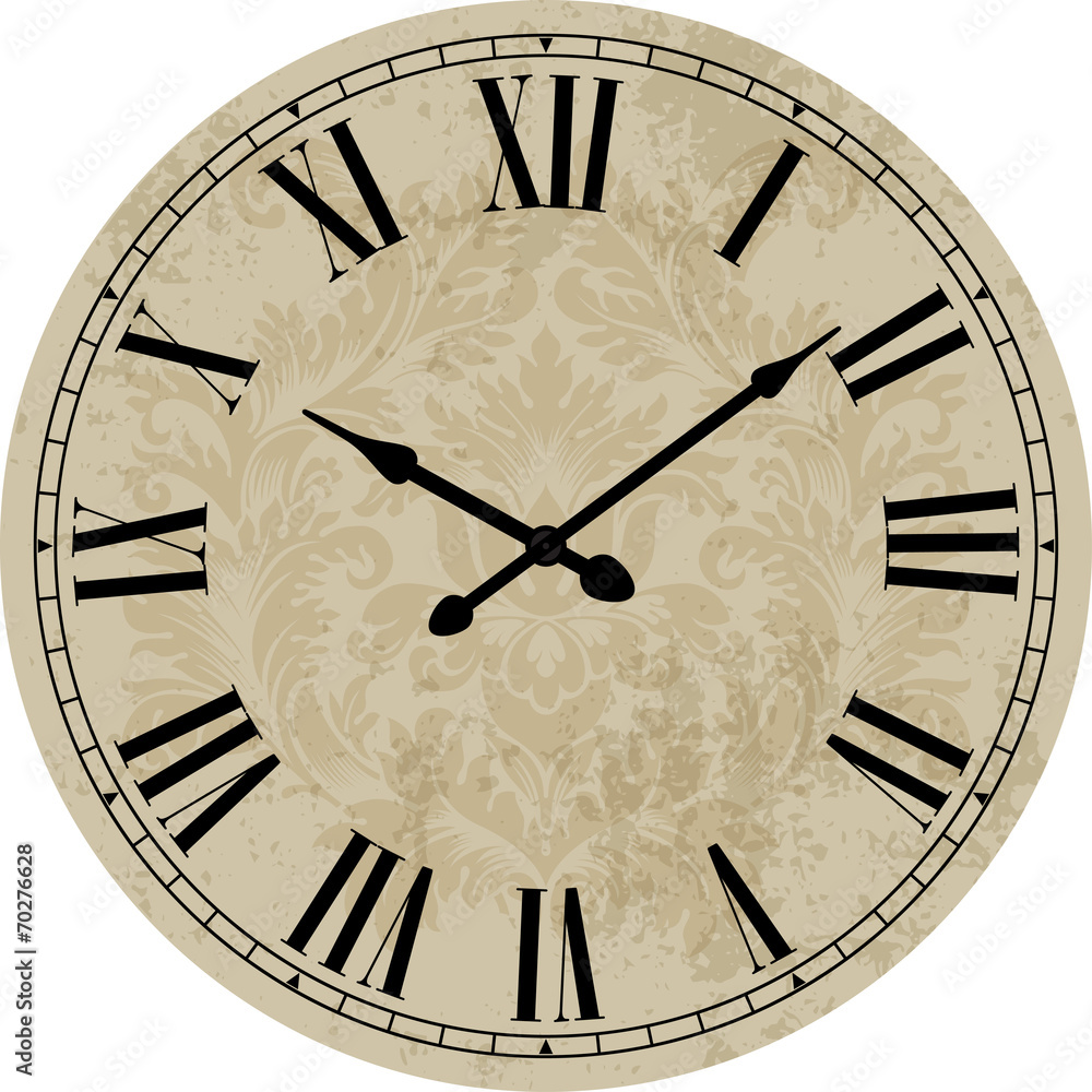 Old clock Stock Vector | Adobe Stock