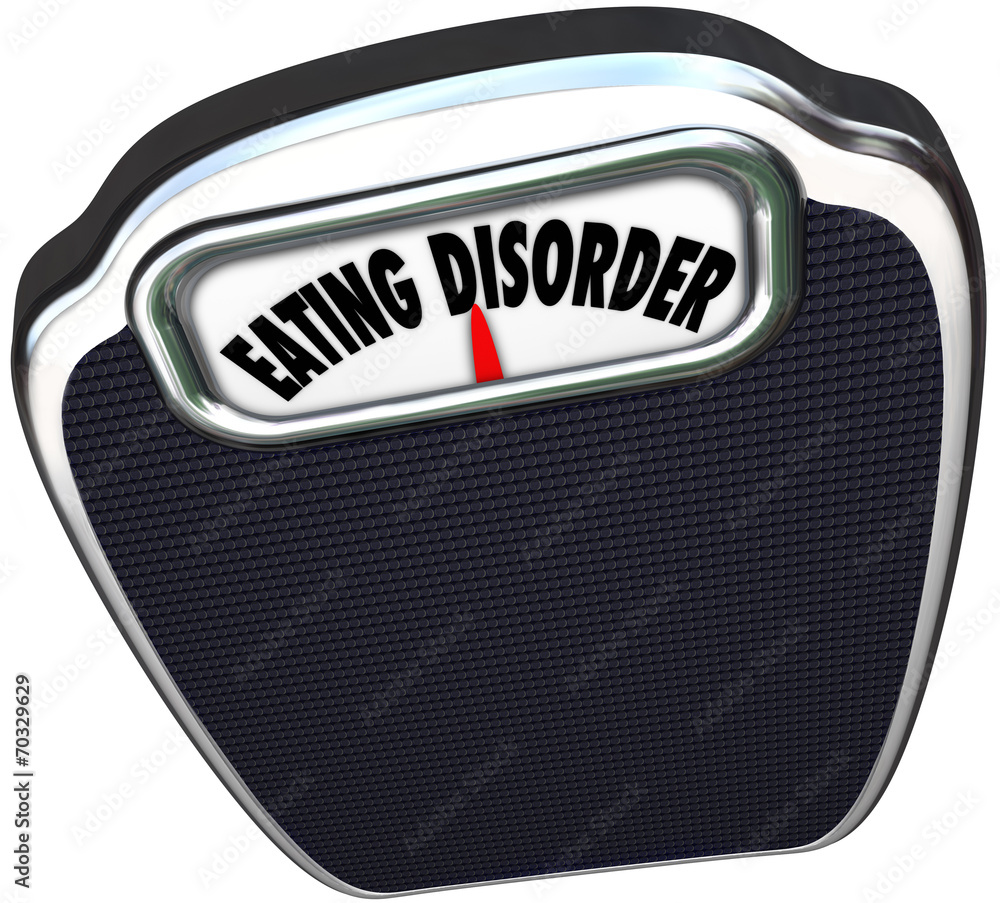 Eating Disorder Scale Words Anorexia Bulimia Health Issue Stock ...