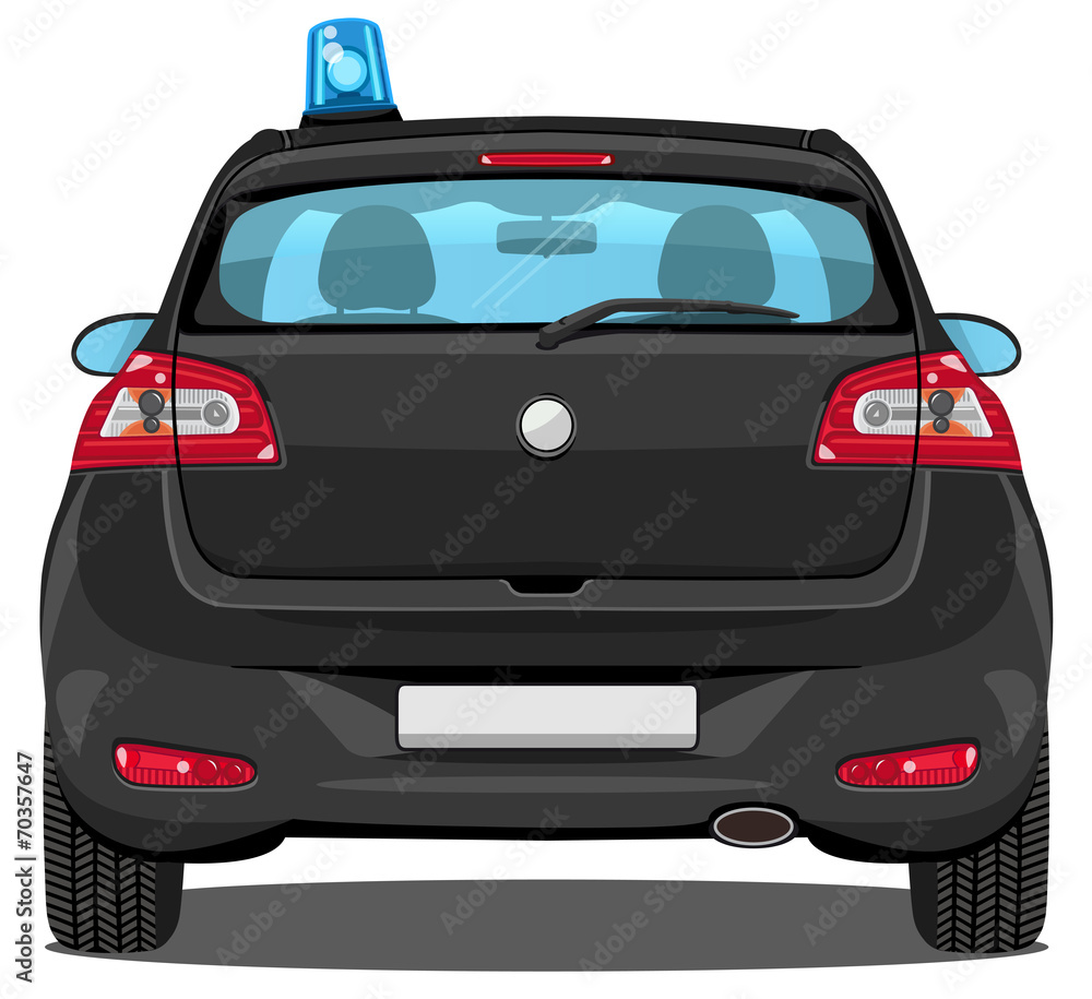 Car Back Vector