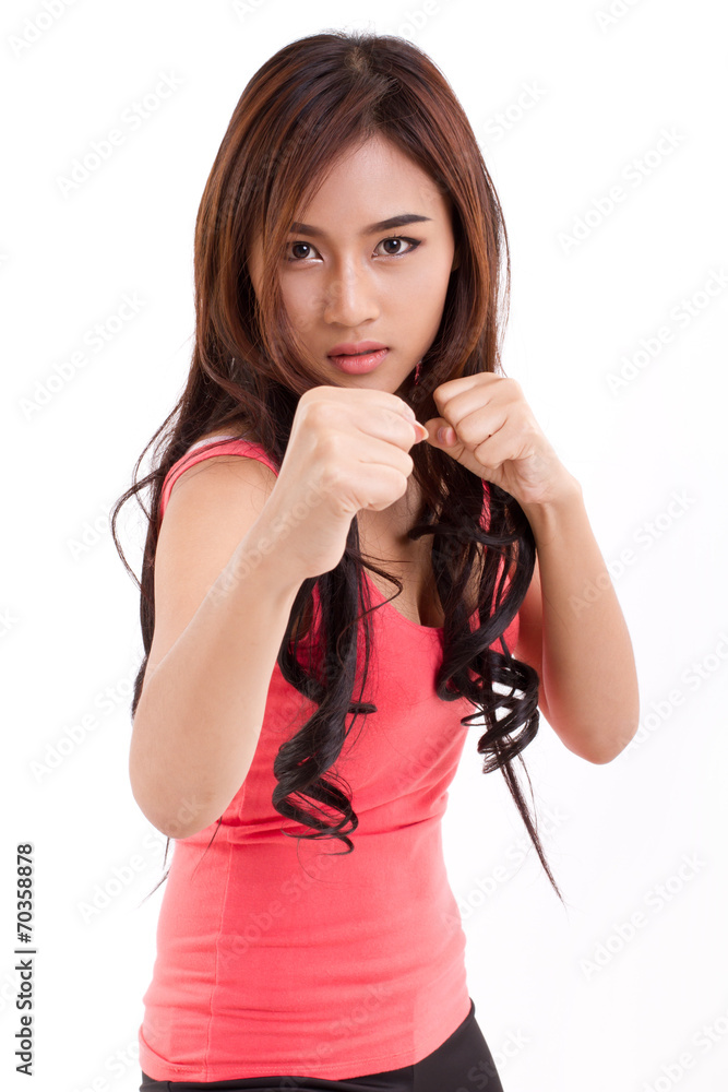 Female Fighting Pose