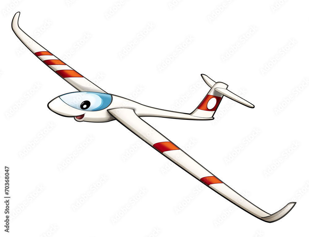 Cartoon glider Stock Illustration | Adobe Stock