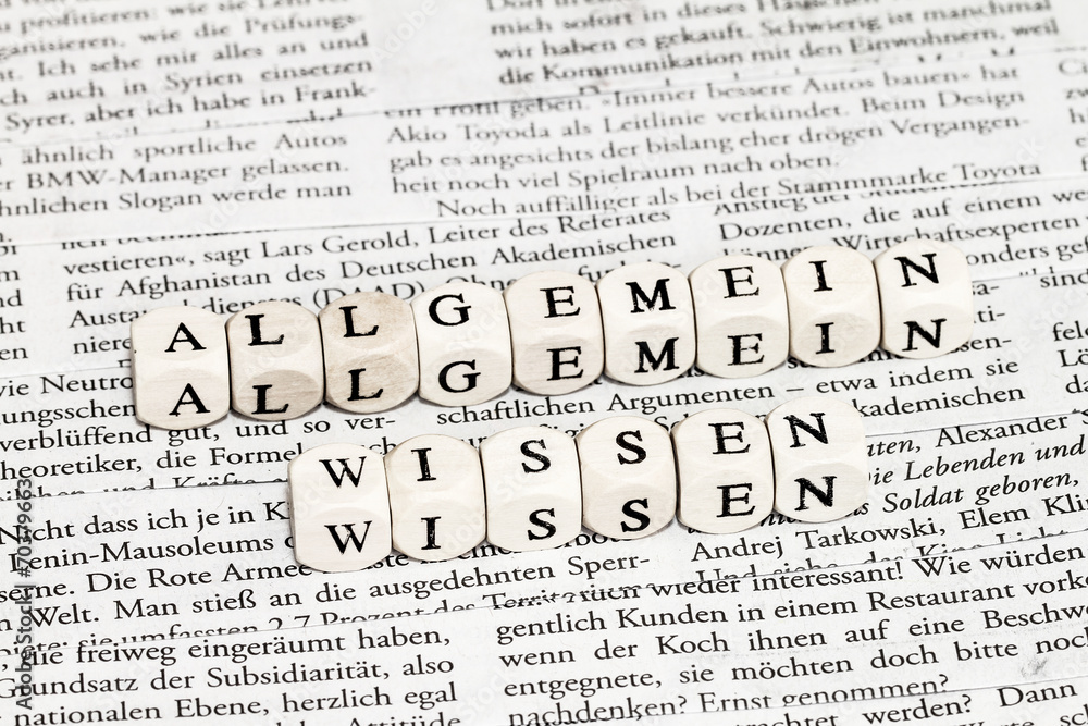 Allgemeinwissen Stock-Foto | Adobe Stock