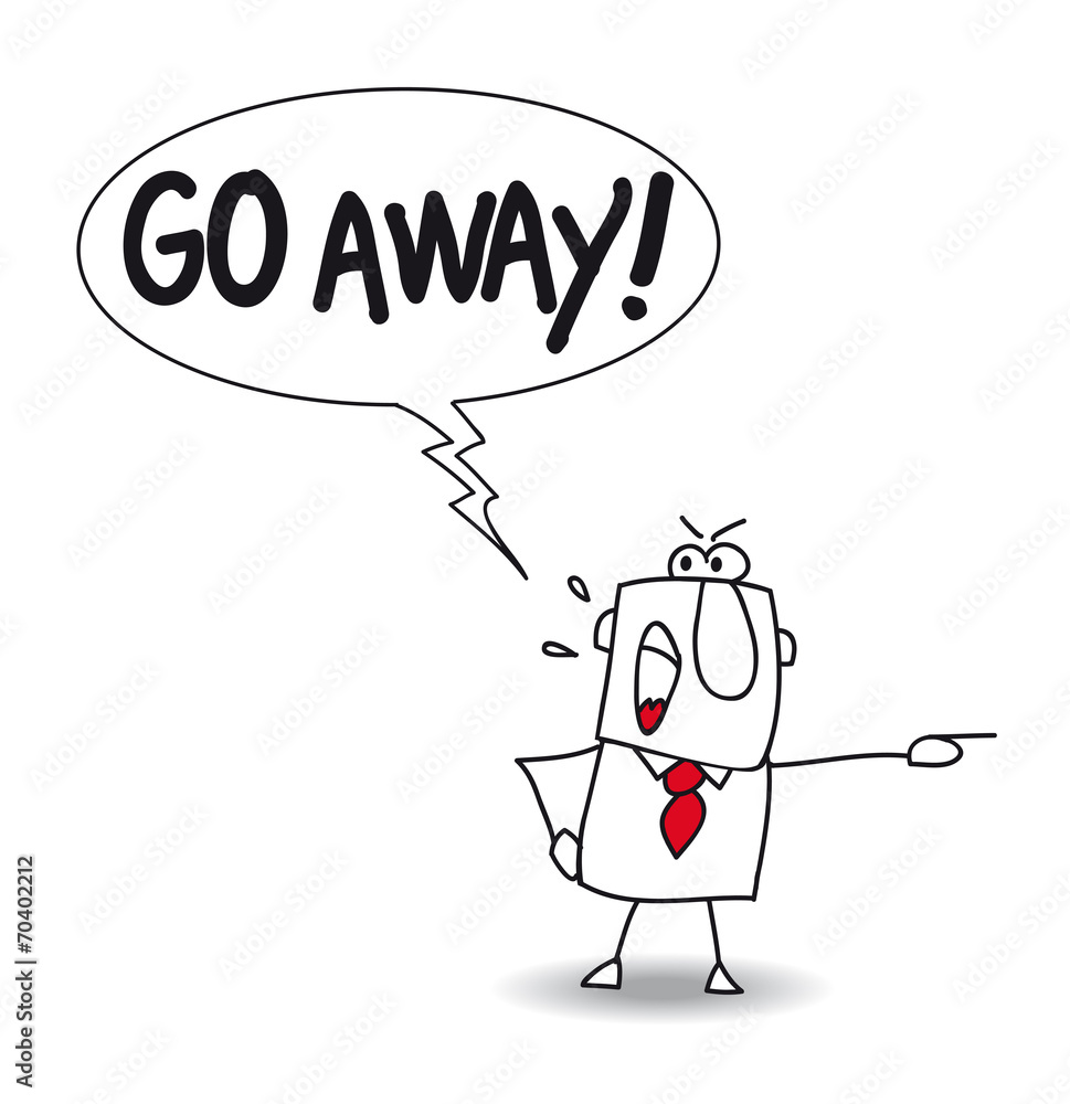 Go away Stock Vector | Adobe Stock
