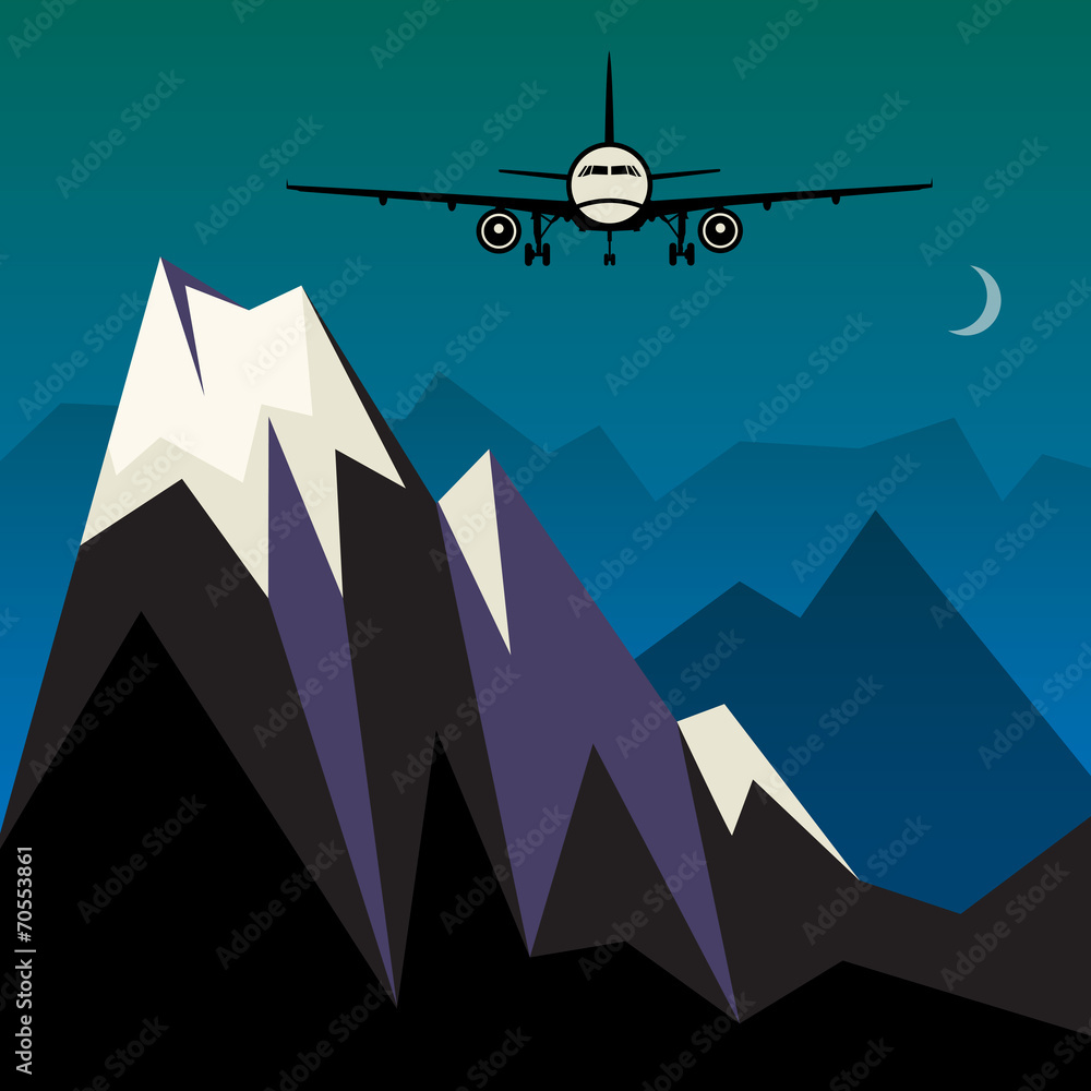 Travel or Air Cargo abstract, vector illustration Stock Vector | Adobe ...