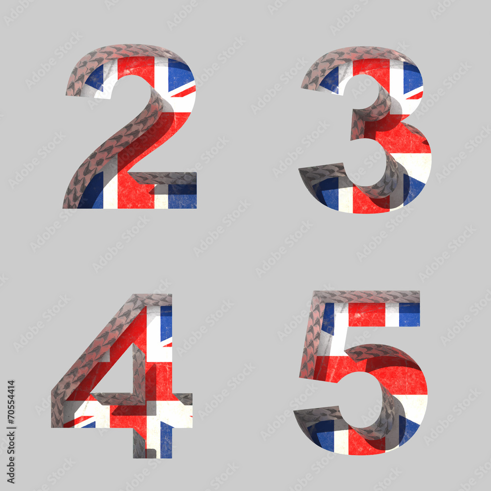 Vector Great Britain alphabet letters set Stock Vector | Adobe Stock