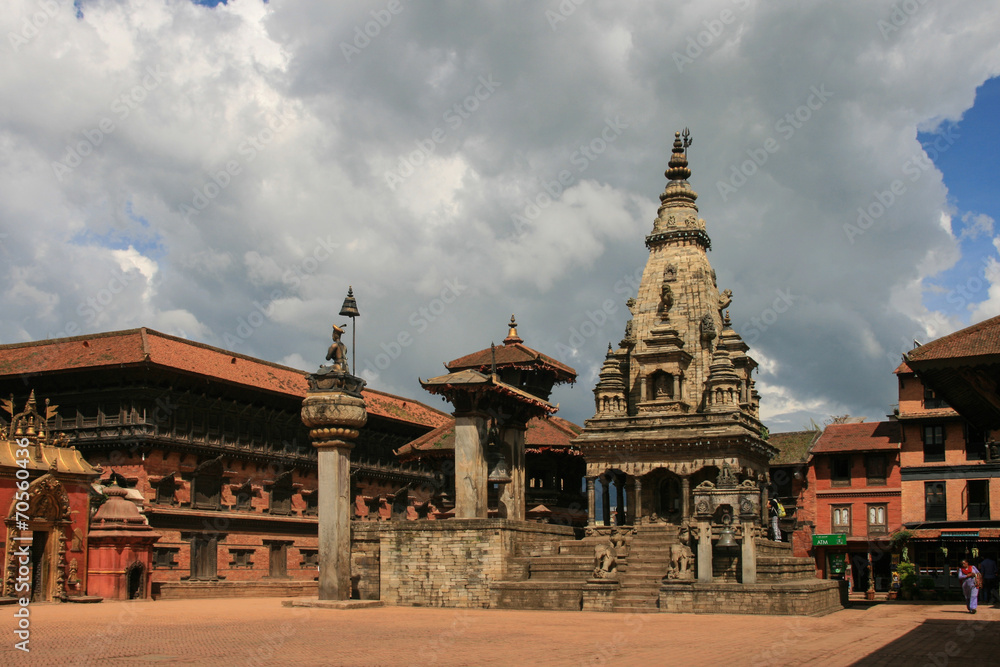 bhaktapur durbar square in nepal Stock Photo | Adobe Stock