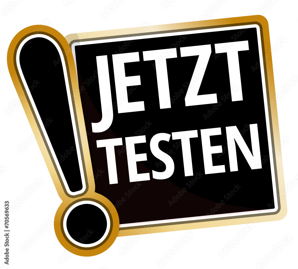 Jetzt testen! Stock Vector | Adobe Stock