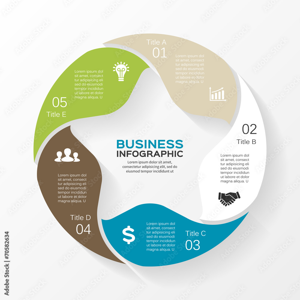 Vector circle infographic, diagram, presentation Stock Vector | Adobe Stock
