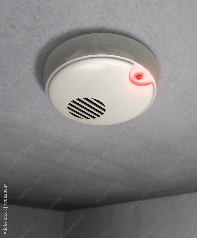 smoke detector Stock Illustration | Adobe Stock