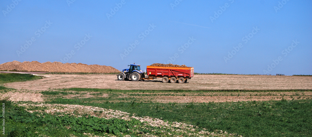 Tracteur et sa remorque Stock Photo | Adobe Stock