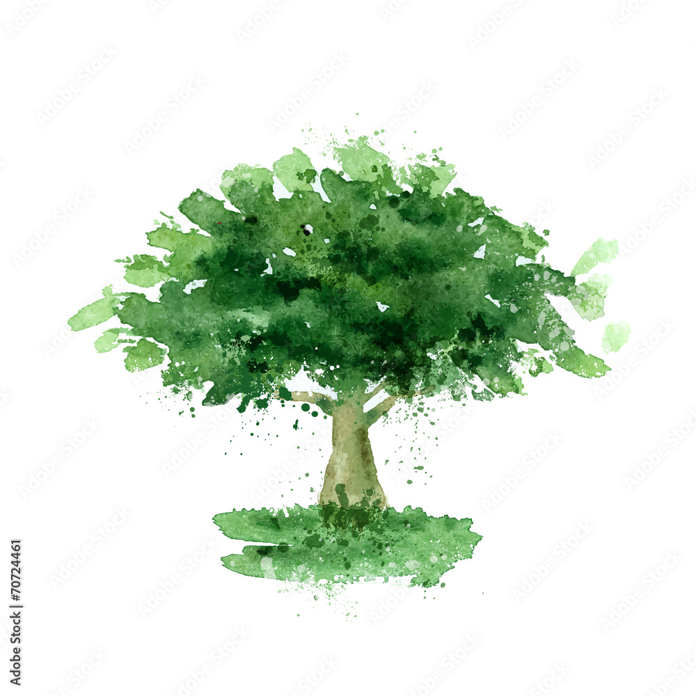 Tree. Vector format Stock Vector | Adobe Stock