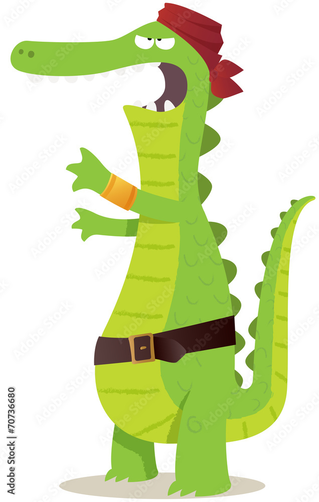 crocodile pirate pour enfant Stock Vector | Adobe Stock