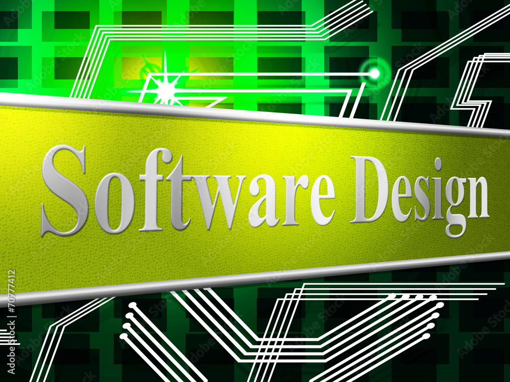 Designs Design Shows Diagram Model And Software Stock Illustration ...
