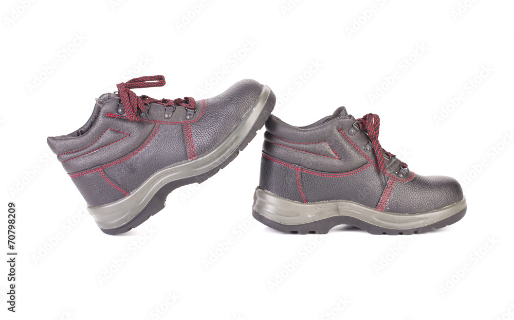 Front and back of boots. Stock Photo | Adobe Stock