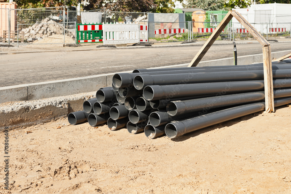 Ein Bündel Kabelschutzrohr - Leerrohr Stock Photo | Adobe Stock