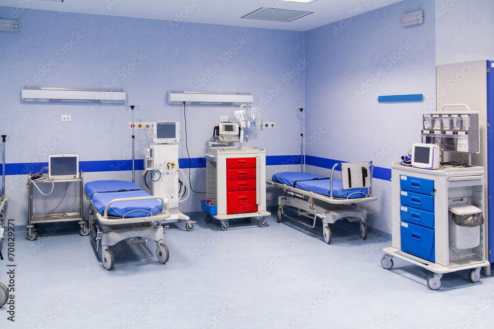 hospital room with medical equipment and scanners Stock Photo | Adobe Stock