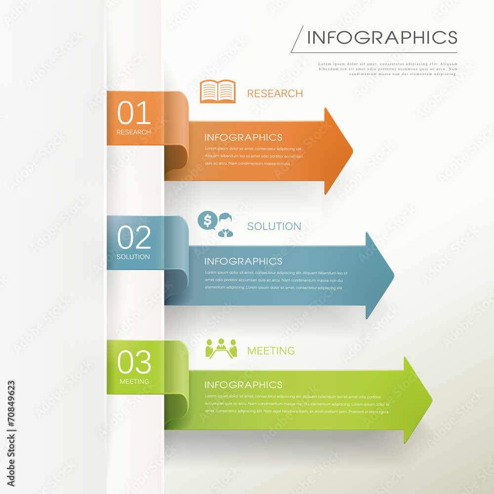 modern arrow bar chart infographic elements Stock Vector | Adobe Stock