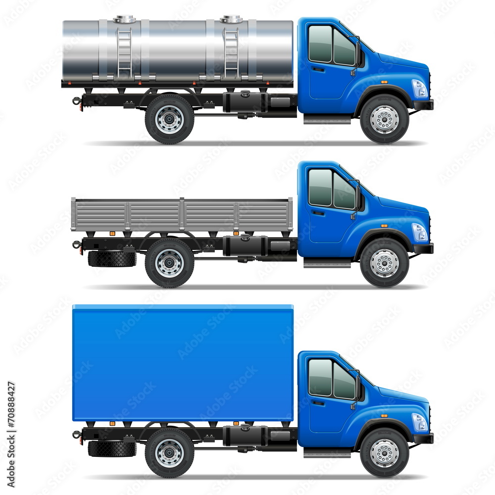Vector Lorry Icons Set 2 Stock Vector | Adobe Stock