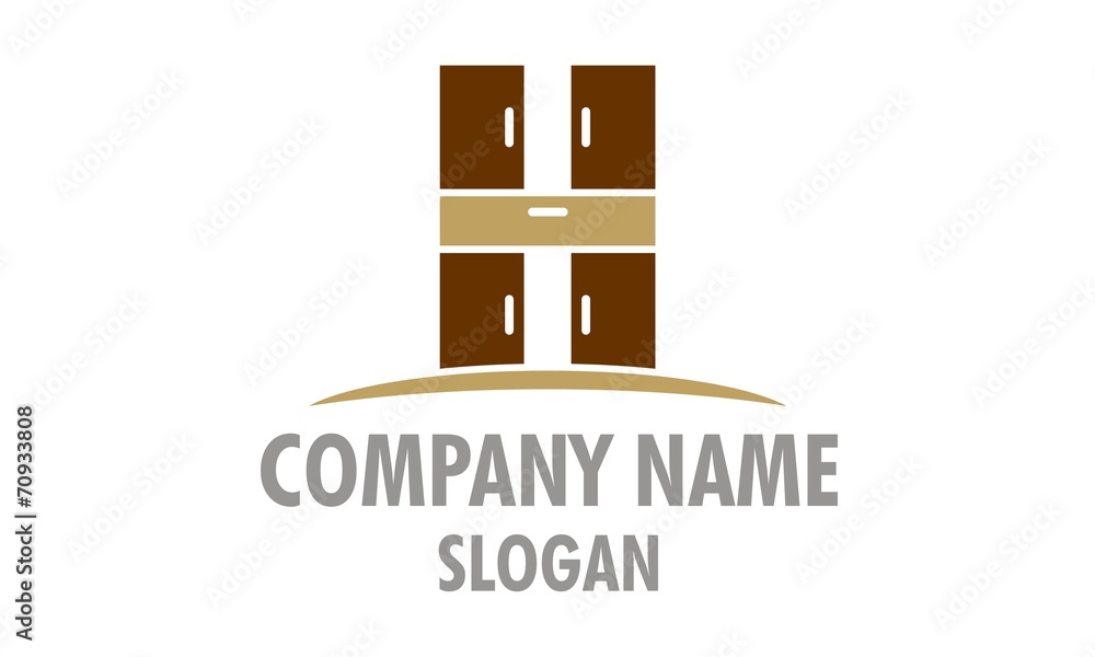 Lemari Besi Logo Stock Vector | Adobe Stock