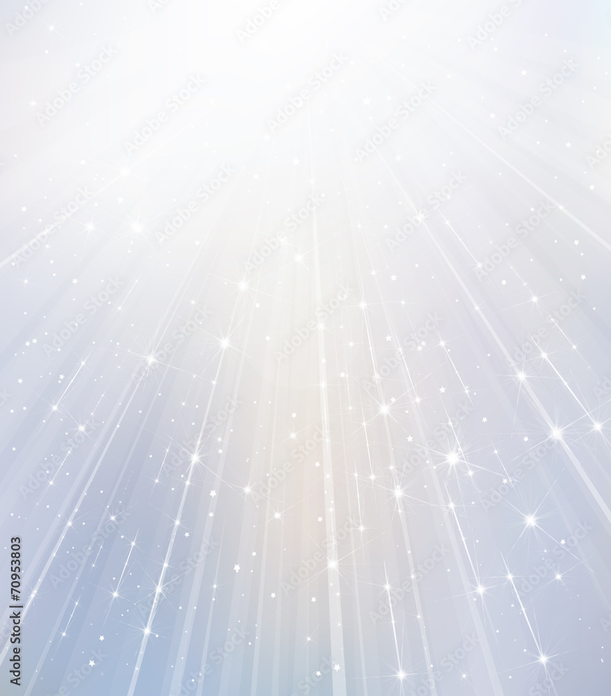 Vector white background with rays and stars. Stock Vector | Adobe Stock