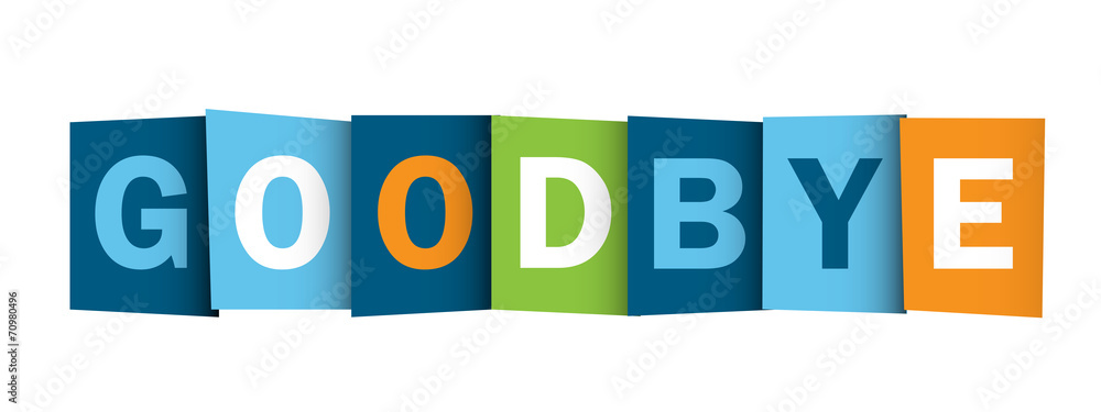 "GOODBYE" (farewell card good luck travel) Stock Vector | Adobe Stock