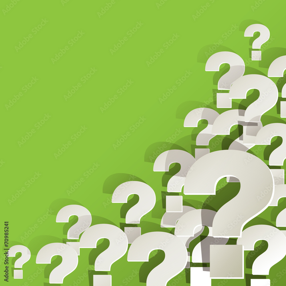 Fragezeichen Ecke unten rechts Hintergrund gruen Stock-Vektorgrafik ...