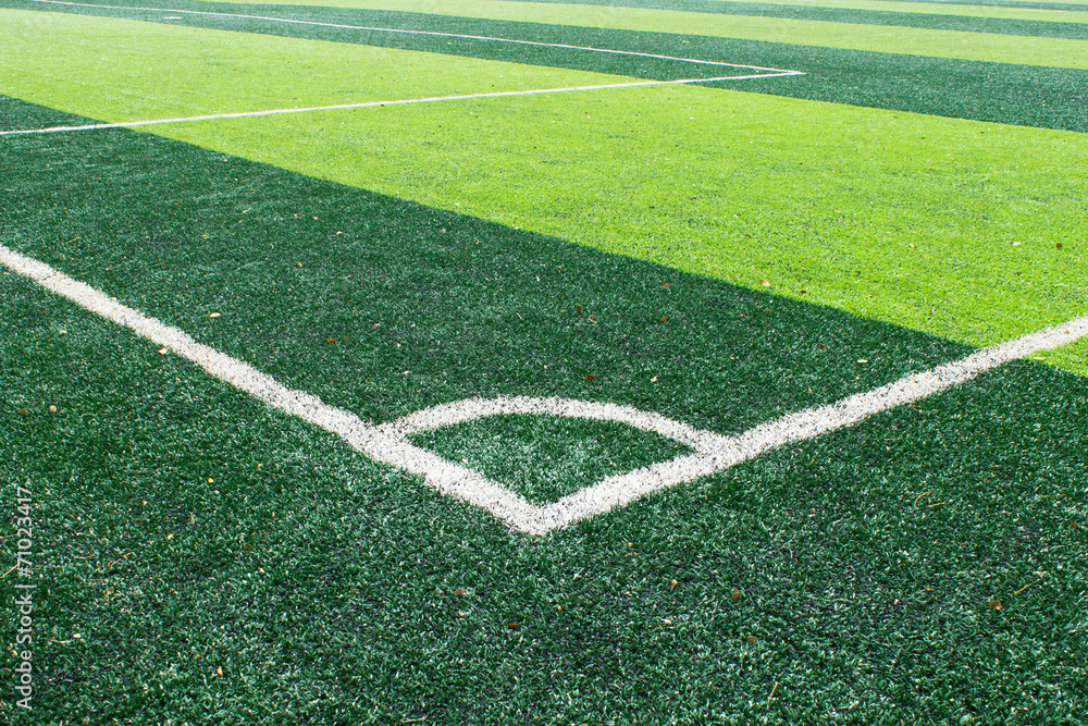 Corner of Football Field Stock Photo | Adobe Stock