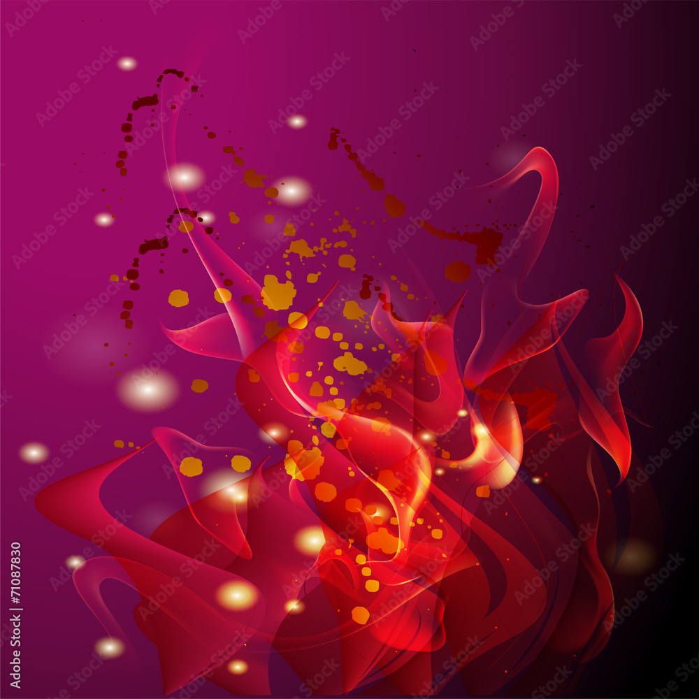 Purple fire background with dots Stock Vector | Adobe Stock