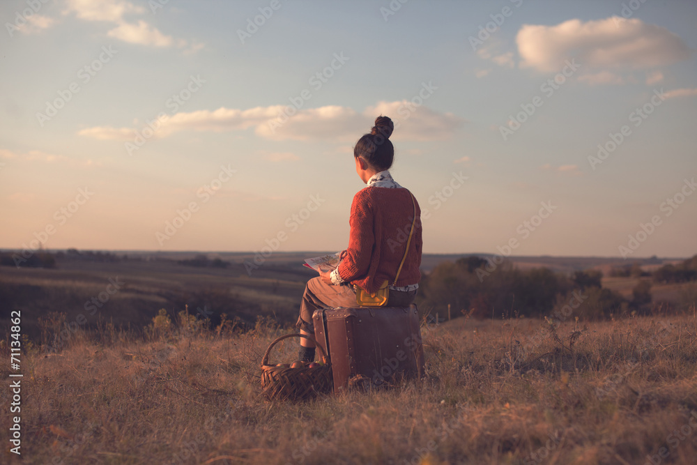 Lonely artist drawing Stock Photo | Adobe Stock
