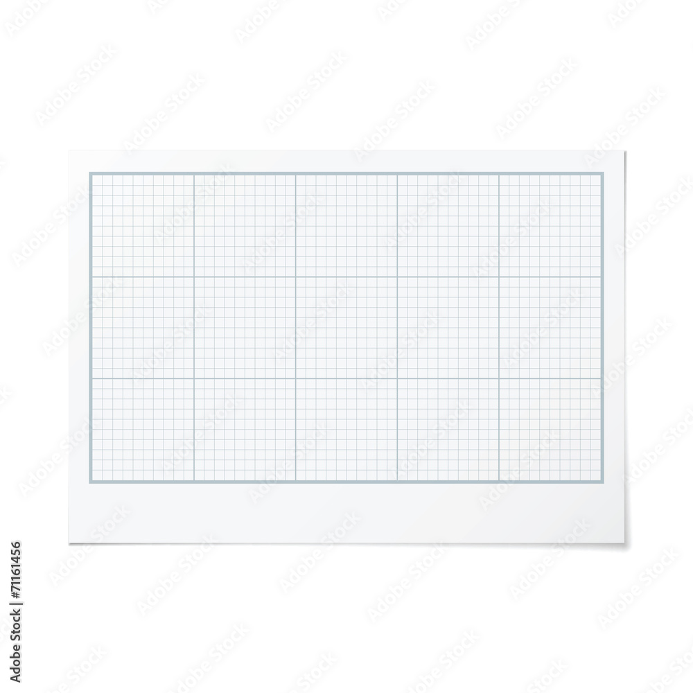 Vector landscape orientation engineering graph paper Stock Vector ...