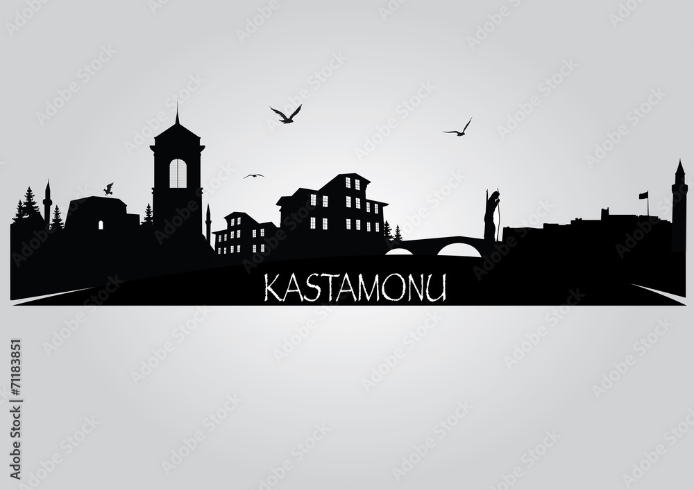 Kastamonu Siluet ilustração do Stock | Adobe Stock