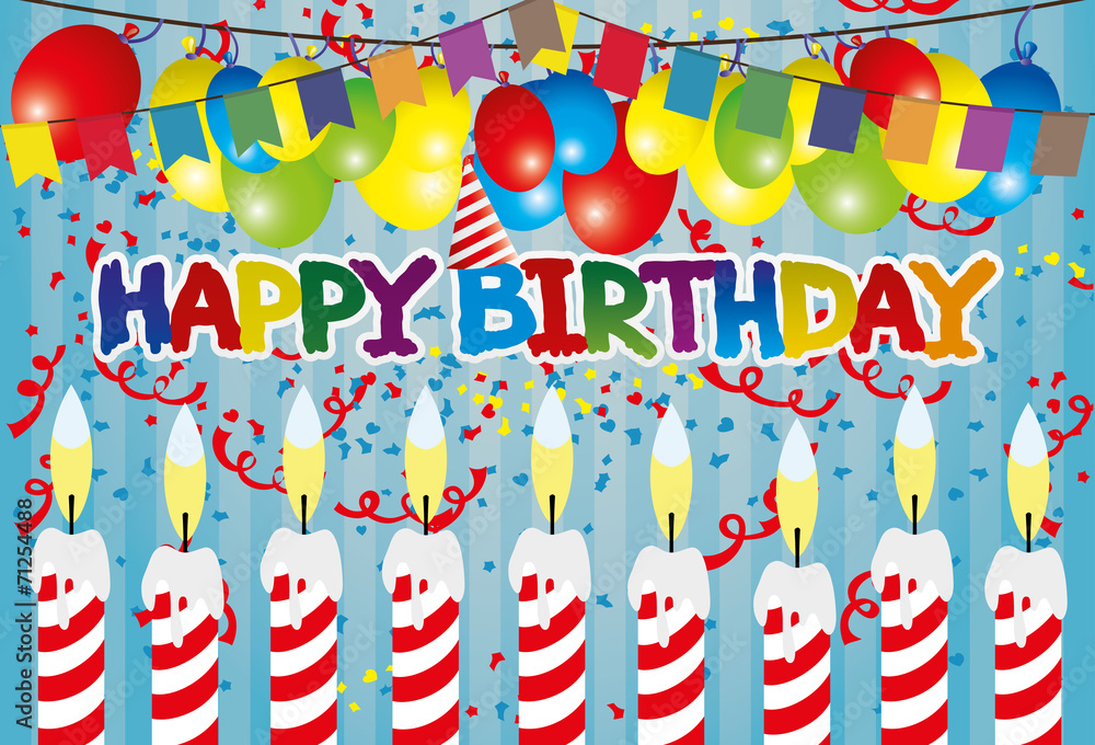 Happy Birthday. Stock Vector | Adobe Stock