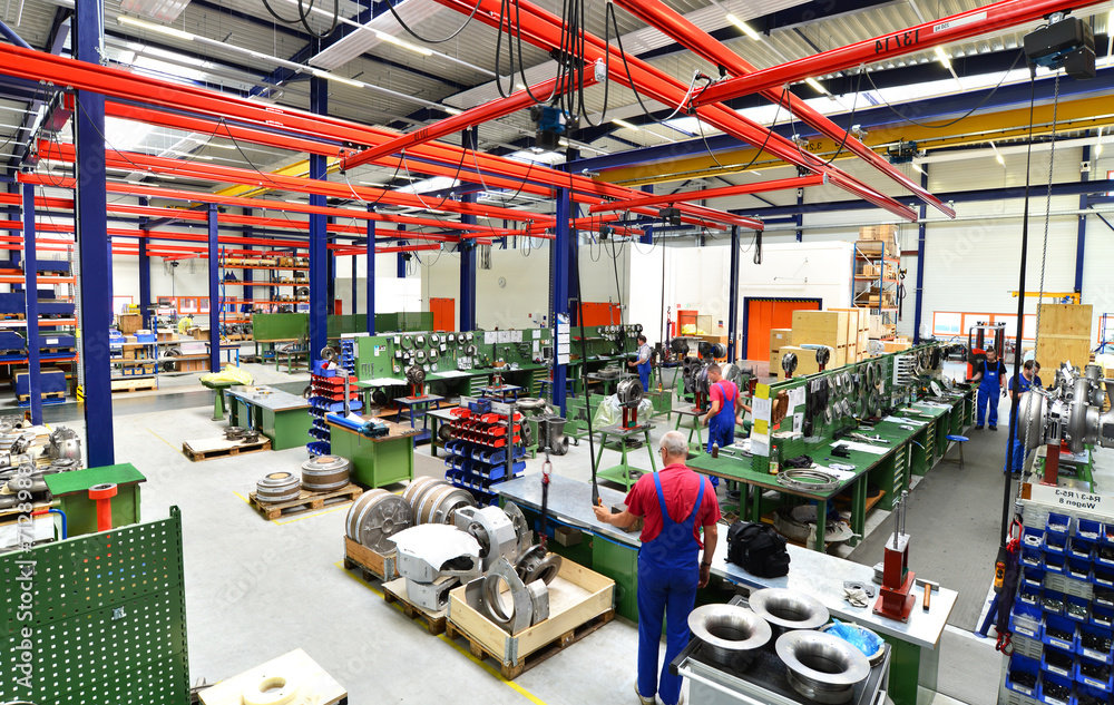 Produktionsstätte - moderne Fertigung in der Industrie Stock-Foto ...
