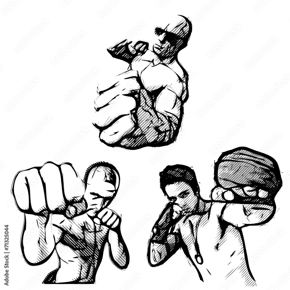 fighters illustrations Stock Vector | Adobe Stock