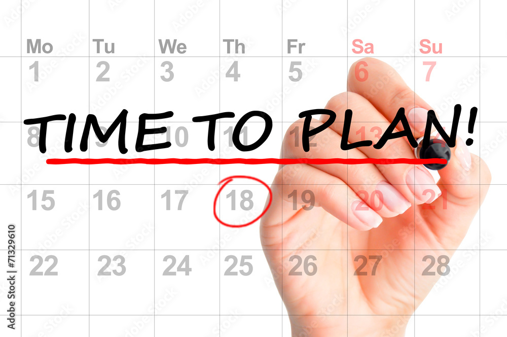 Time to plan concept Stock-Foto | Adobe Stock