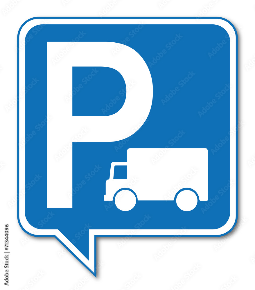 Logo parking camion. Stock Vector | Adobe Stock