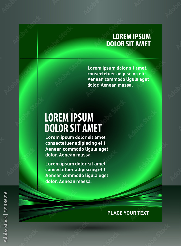 Flyer design content background. Design layout template Stock Vector ...