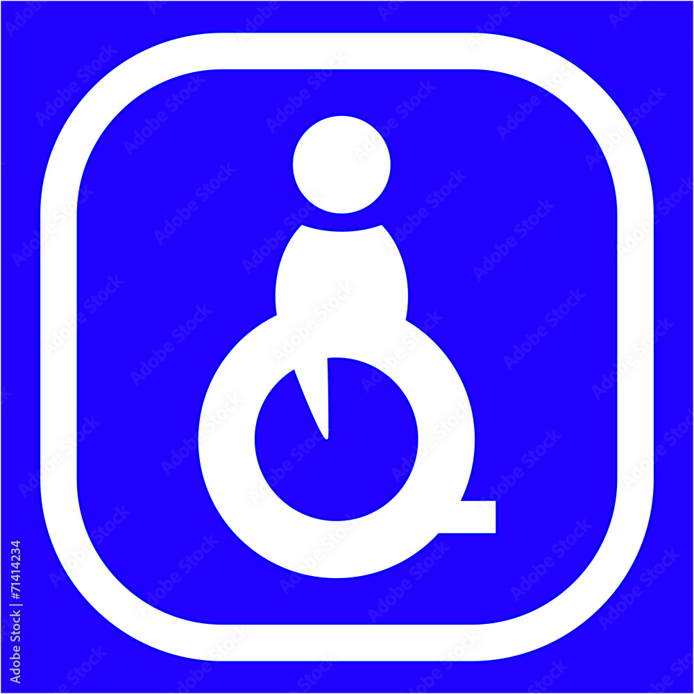 Schild behindert 01 Stock-Vektorgrafik | Adobe Stock