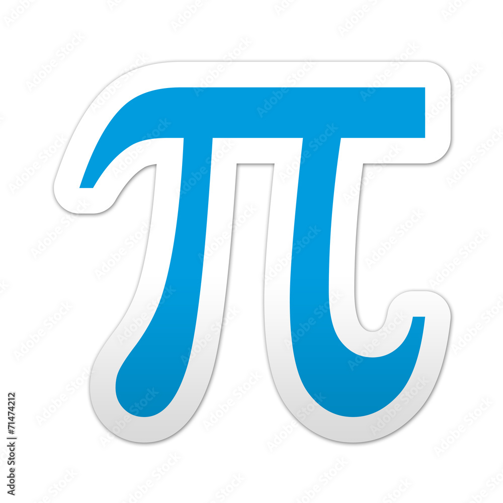 Pegatina simbolo pi Stock Illustration | Adobe Stock