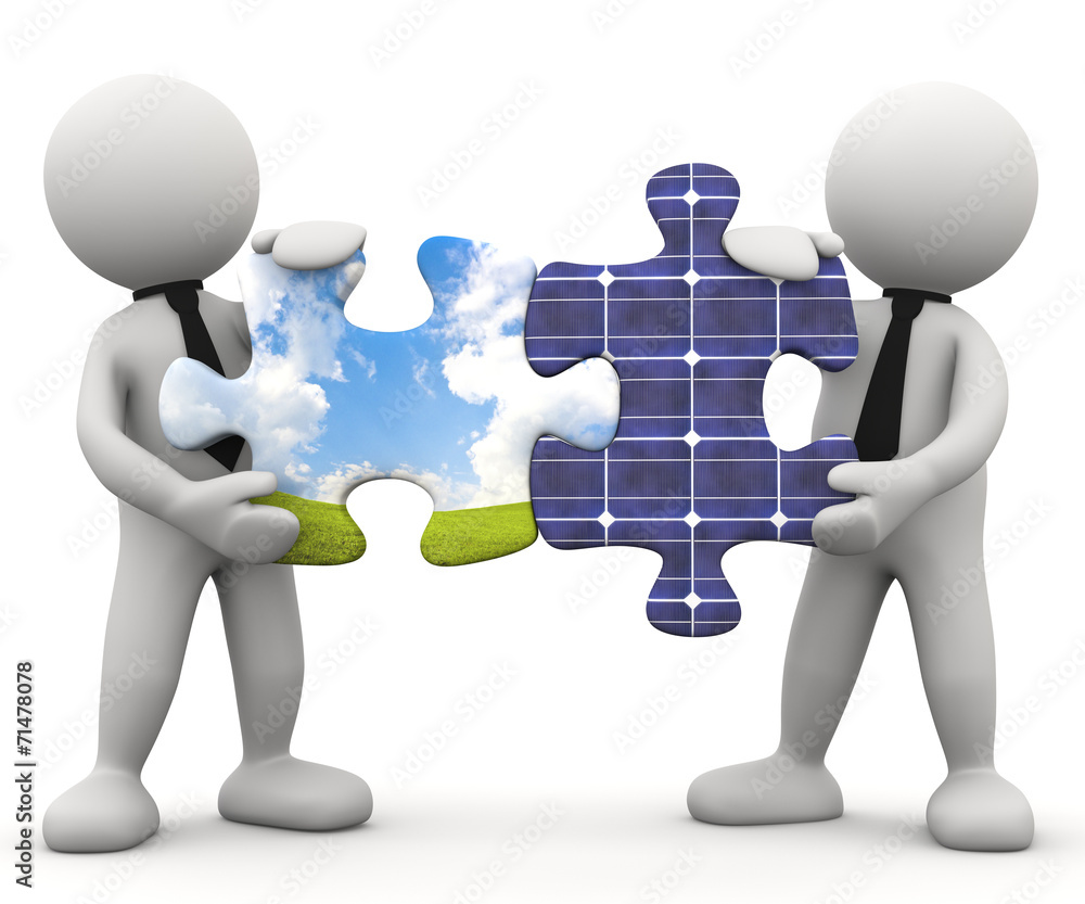 Illustrazione Stock omini bianchi Ecology | Adobe Stock