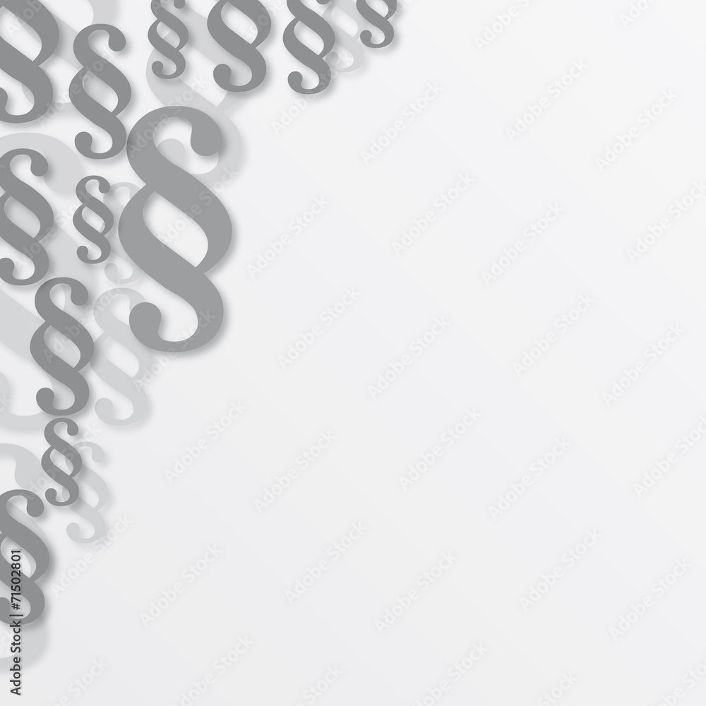 Hintergrund mit Paragraphzeichen Stock Vector | Adobe Stock