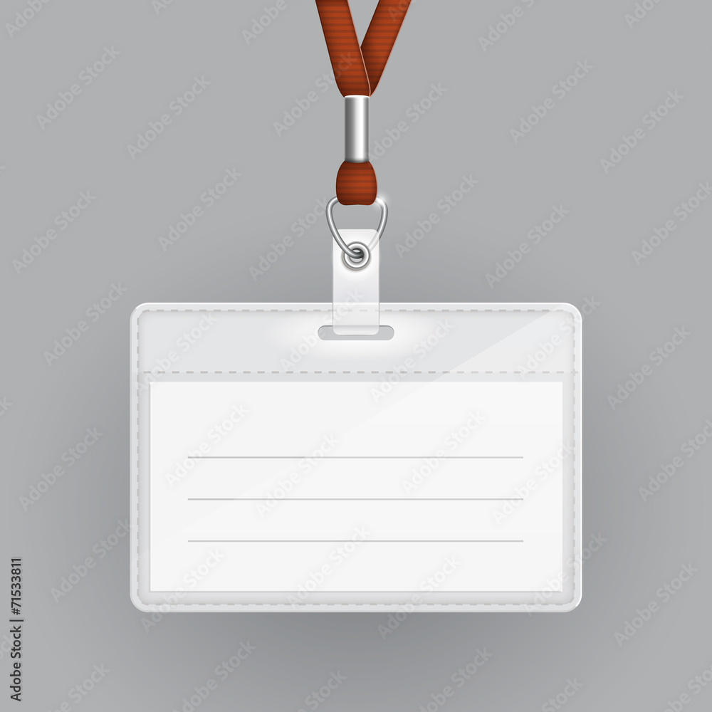 blank identification cards template Stock Vector | Adobe Stock