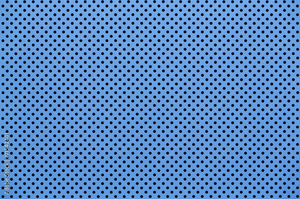 Blue color Perforated metal sheet Stock Photo | Adobe Stock