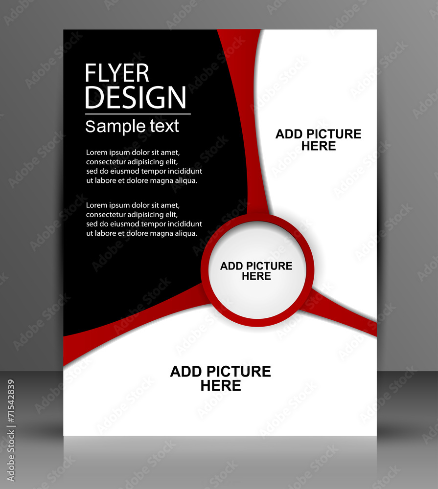 Vector Flyer Design - Business Stock Vector | Adobe Stock