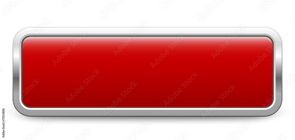 Long rectangular template - dark red metallic button Stock Vector ...