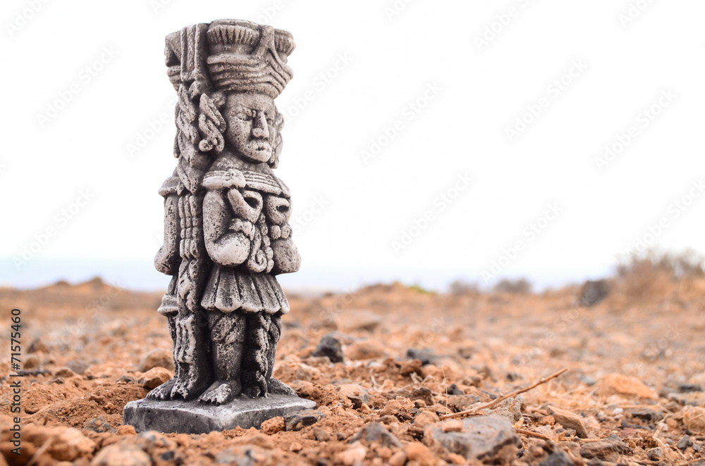 Ancient Maya Statue Stock Photo | Adobe Stock