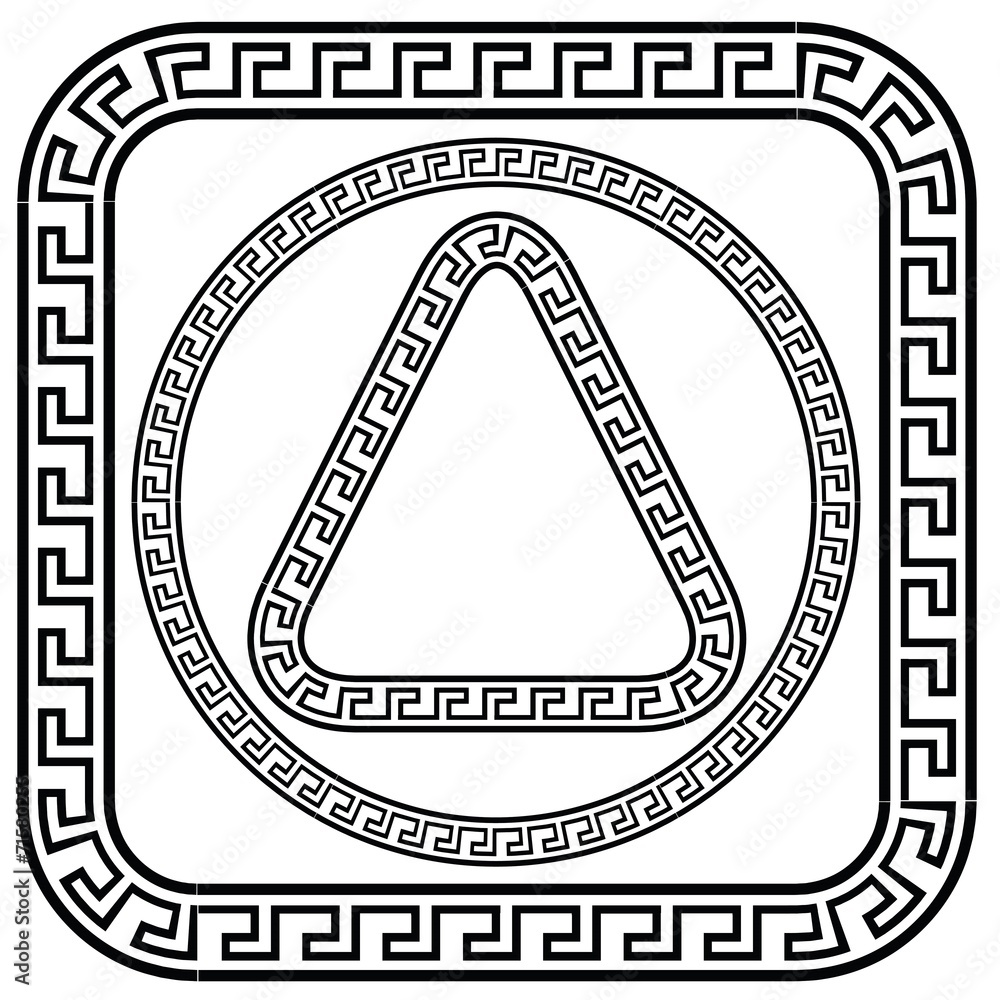 greek meander patterns vector de Stock | Adobe Stock